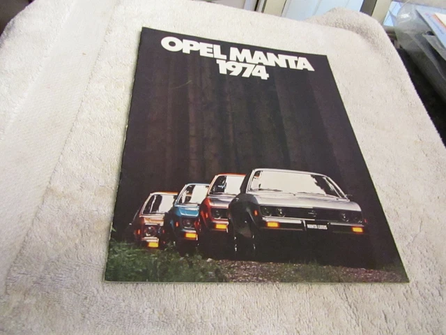 VINTAGE 1974 BUICK Opel Manta OEM New Car Sales Brochure NOS £7.86 ...