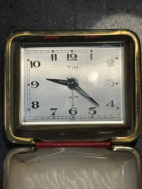 VINTAGE TIM ALARM TRAVEL CLOCK JAPAN £9.04 - PicClick UK