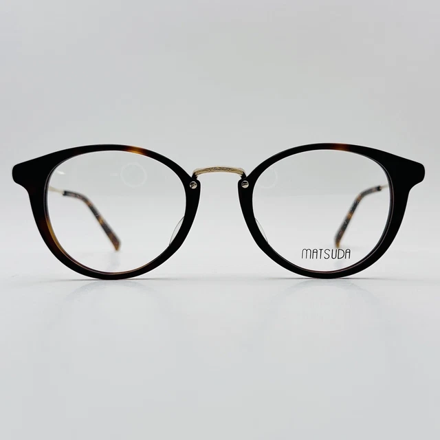 MATSUDA BRILLE HERREN Damen rund braun gold Mod. M2004 DTO NEU EUR 285 ...