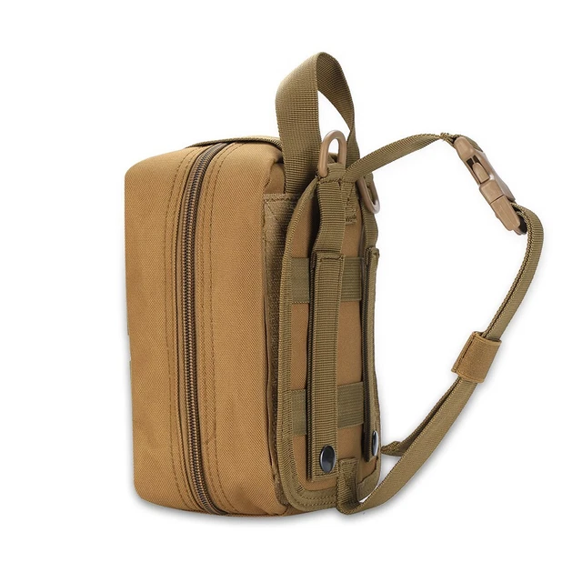 OUTDOOR SURVIVAL MILITARY First Aid Bag Climbing Emergency Pouch (Kh ...
