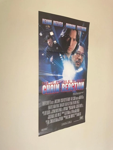 CHAIN REACTION 1996 Australian Orig Sci-Fi Daybill Movie Poster Very ...