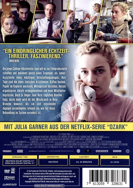 THE ASSISTANT (DVD) Julia Garner Matthew Macfadyen Makenzie Leigh EUR ...