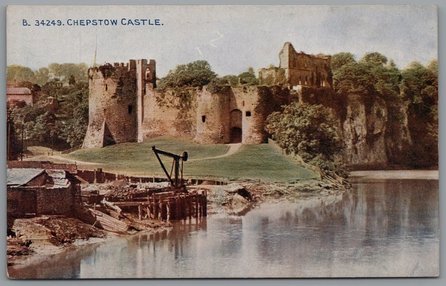 CHEPSTOW CASTLE MONMOUTHSHIRE Wales Vintage Photochrom Unposted ...