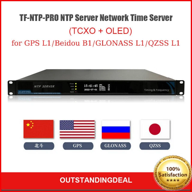 TF-NTP-PRO SERVER NETWORK Time Server for GPS L1/Beidou B1/GLONASS L1/QZSS L1 ot EUR 445,17 ...