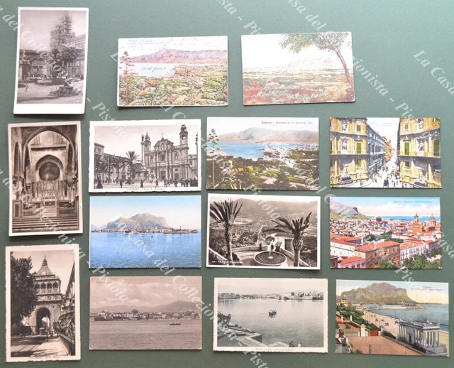 PALERMO. 14 CARTOLINE d'epoca, periodo inizio 1900-1940 circa EUR 15,00 ...