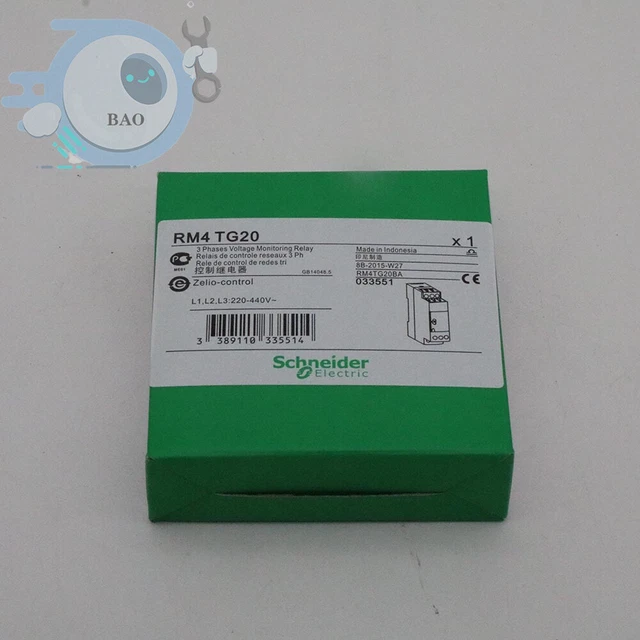 NEW SCHNEIDER TELEMECANIQUE 3 Phase Voltage Monitoring Relay RM4TG20 ...