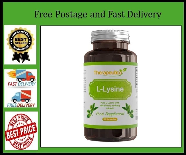 L-LYSINE CAPSULES, SPLIT Dose 1000Mg Serving, Easy Swallow Capsules ...