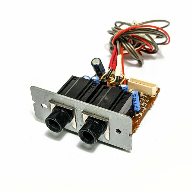 Luxman K-110 Cassette Deck Parts Left Right Mic Jack Board Tested $12. 