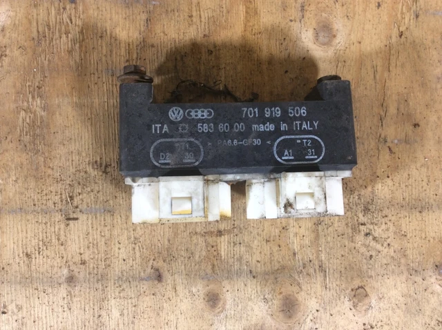 VW T4 TRANSPORTER 1.9 Td 2001 Radiator Fan Control Ecu Relay 701919506 ...