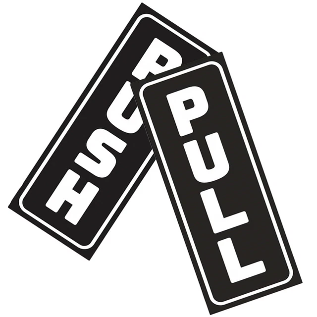 LETTER DECALS SLIDING Door Logo Sticker Push Pull Stickers PVC Carved £ ...