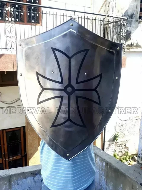 BATAILLE ARMOR BOUCLIER Style Knight Médiévale Chauffage Waster Larp ...