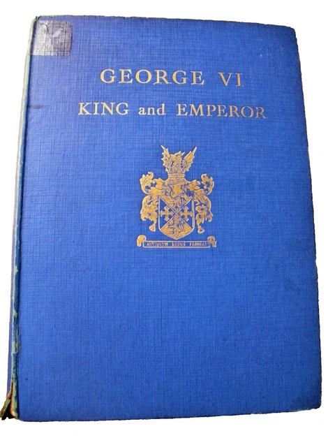 VINTAGE/ANTIQUE BOOK GEORGE Vi King And Emperor First Edition 1937 Hb £4.95 - PicClick UK
