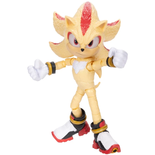 SONIC THE HEDGEHOG 3 Action Figure Super Shadow 13cm Kids Childrens Fun ...