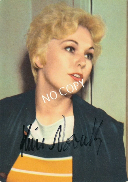 100% ORIGINAL AUTOGRAMM Autograph Karte handsigniert Kim Novak E1.63 ...