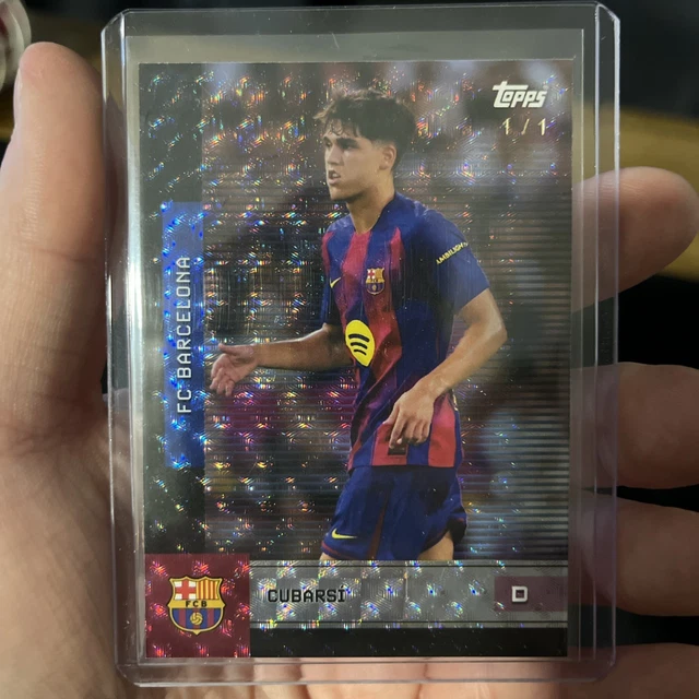 TOPPS 2025-26 FC Barcelona Team Set Cubarsi Pau 1/1 Geilerfractor Boom ...