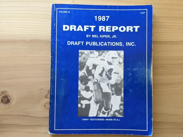 MEL KIPER JR. - NFL Draft Report 1987 Vinny Testaverde Jim Harbaugh ...