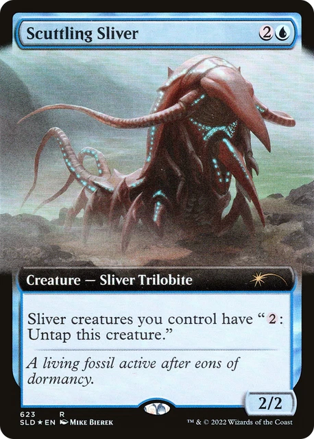 SCUTTLING SLIVER (ART étendu) [Secret Lair Drop Promos] MTG film ...