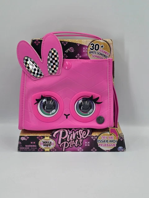 PURSE PETS, HOLLY Hops Bunny Tote cross body Bag Interactive Pet Toy £9 ...