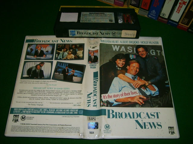 BROADCAST NEWS (1987) - RARE Australian CBS/FOX VHS Release Classic ...