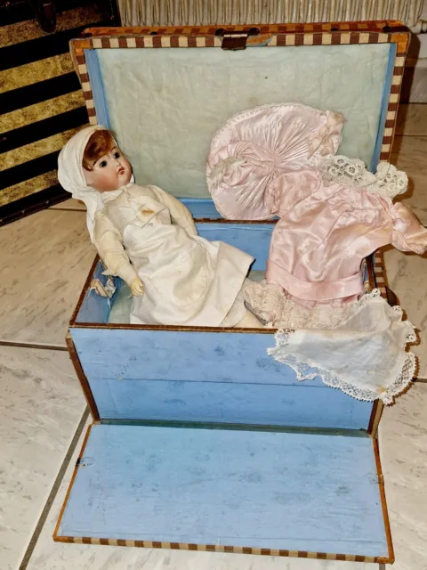 POUPÉE ANCIENNE SFBJ Paris 60 6/0, tête Porcelaine 39cm ,Antique Doll ...