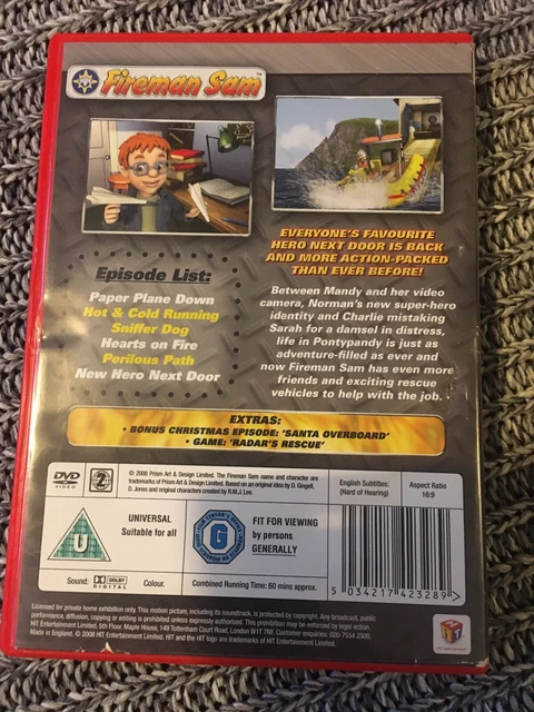 FIREMAN SAM - The New Hero Next Door (DVD, 2008) £1.00 - PicClick UK