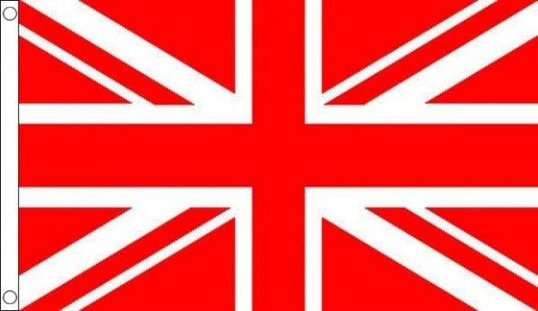 HUGE 8FT X 5ft Red and White Union Jack Flag Massive Giant Sports ...
