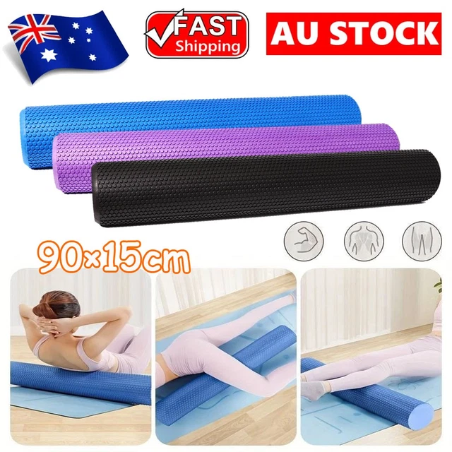 PILATES FOAM ROLLER Long Physio Yoga Fitness GYM Exercise Training ...