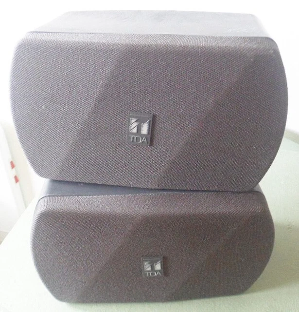 TOA SPEAKERS X 2, F-150G. Bass reflex type. 8 ohms, continuous ...