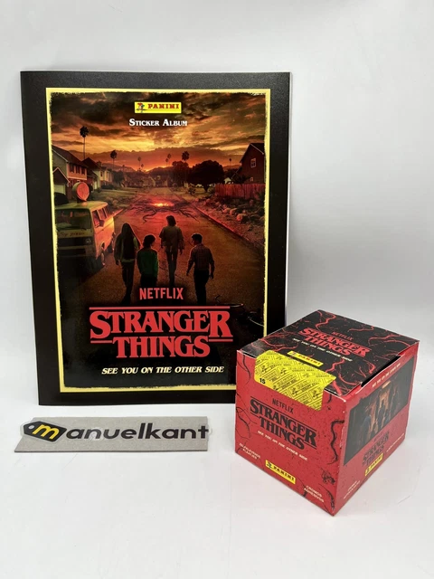 STRANGER THINGS 2 Figurine 2024 - Album + 1 Scatola box 36 bustine ...