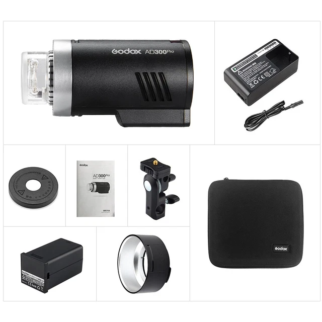 GODOX AD300PRO PORTABLE Strobe Flash 300Ws 5600K TTL Wireless ...