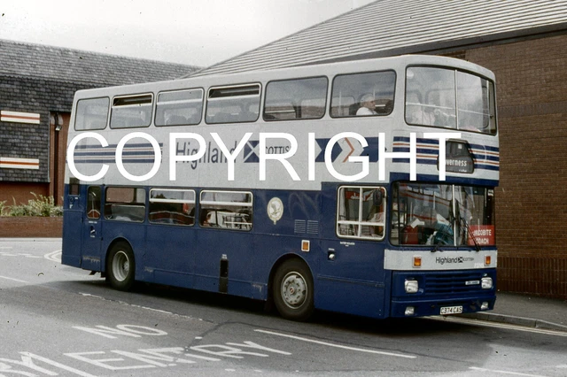 ORIGINAL BUS SLIDE - HIGHLAND SCOTTISH LEYLAND OLYMPIAN C374CAS (light ...