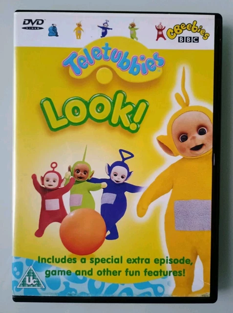 TELETUBBIES: LOOK! DVD (2003) cert Uc CBeebies Children's BBC RARE $40. ...
