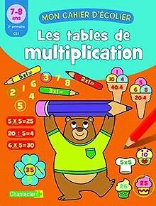 MON CAHIER D'ÉCOLIER - Les tables de multiplication (... | Livre | état ...