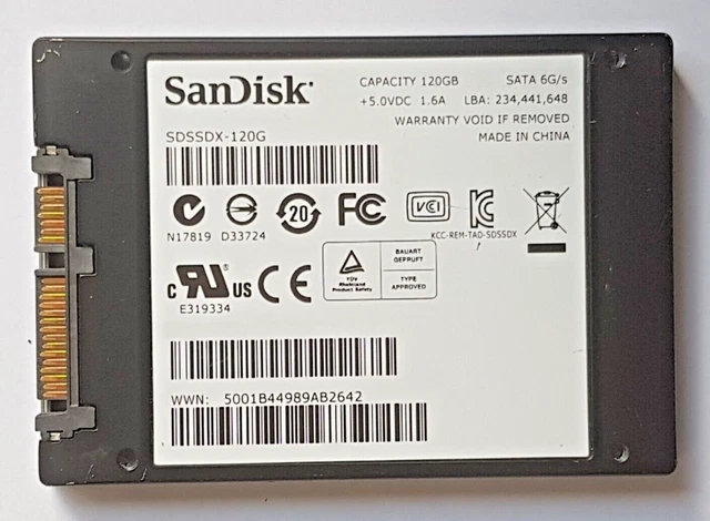 120 GB SATA III SanDisk Extreme SDSSDX-120G MLC 2.5" SSD Hard Drive For ...