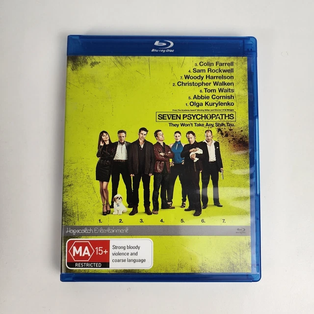 SEVEN PSYCHOPATHS BLU-RAY 2012 Colin Farrell Harrelson Walken Region B ...
