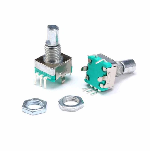 ROTARY ENCODER SWITCH EC11 Digital Potentiometer Handle Length 20mm ...