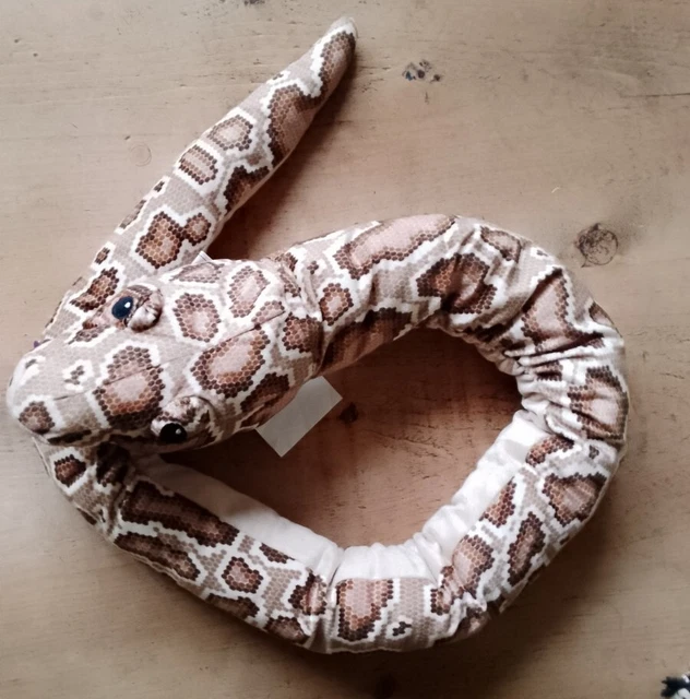 LARGE IKEA DJUNGELSKOG Burmese Python Snake Hand Puppet Soft Plush Toy ...