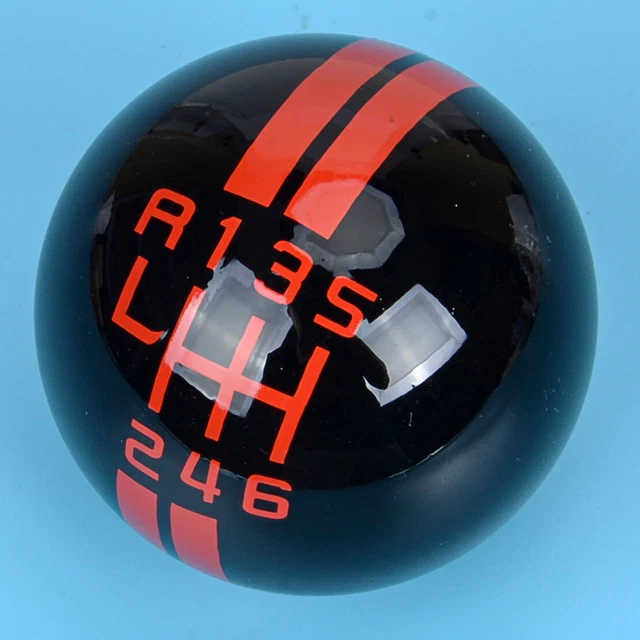 6 SPEED MANUAL Gear Shift Knob Shifter Round Ball Fit For Ford Mustang ...
