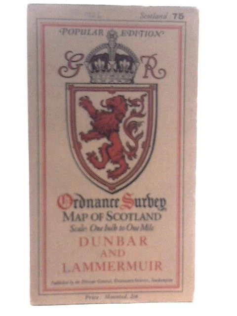DUNBAR AND LAMMERMUIR, Ordnance Survey Map of Scotland 75 (1926) (ID ...