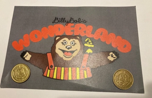 TWO DIFFERENT BILLY Bobs Wonderland Chuck E Cheese Showbiz Pizza Place ...