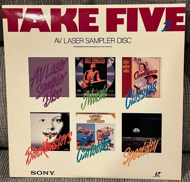 TAKE FIVE II - DISCO CAMPIONATORE LASER AV film laser disco 1992 Sony ...