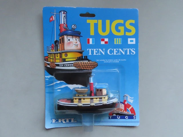 VINTAGE ERTL 1989 TUGS Ten Cents Diecast Model (Sealed) Retro Puppet TV ...