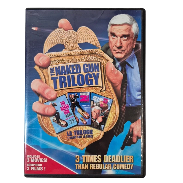 THE NAKED GUN Trilogy DVD 3 Disc Set Leslie Nielsen Comedy Classic $15. ...