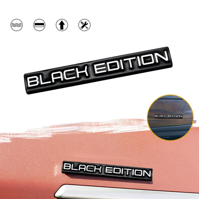 1PC 3D BLACK Edition Logo Metal Emblem Badge Decal Car Body Window ...
