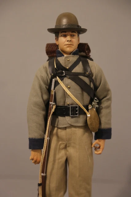 SIDESHOW AMERICAN CIVIL War Confedarate Infantry Figure Scale 1:6 (Lot ...