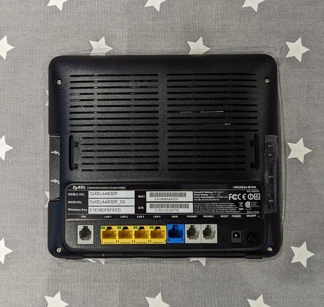 ZYXEL VMG8324-B10A WIRELESS N VDSL2 VoIP Combo WAN GBit IAD - NEW and ...