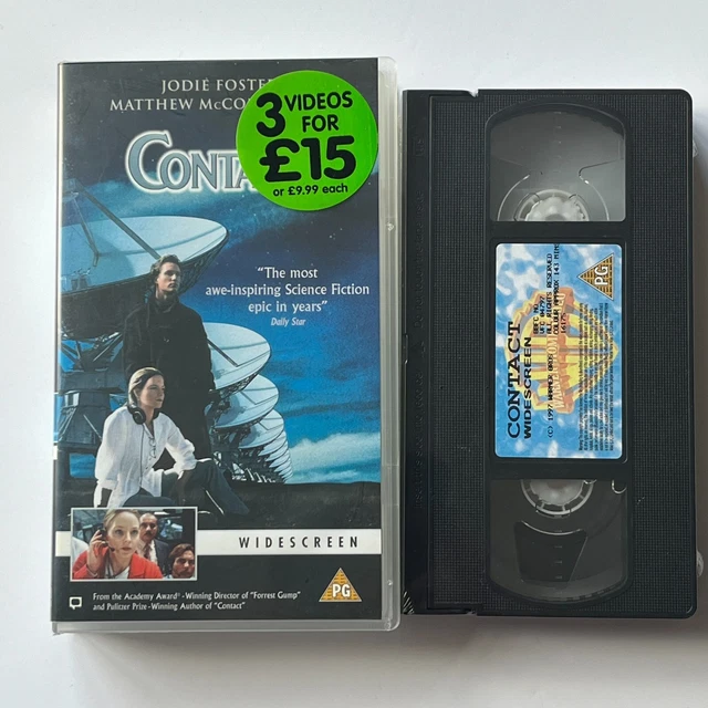 CONTACT (1997) NEW & Sealed VHS Tape - Jodie Foster - Matthew ...