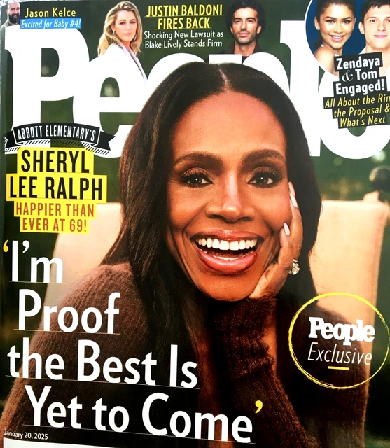 PEOPLE MAGAZINE JANUARY 20 2025 SHERYL LEE RALPH Jason Kelce Baby #4 ...