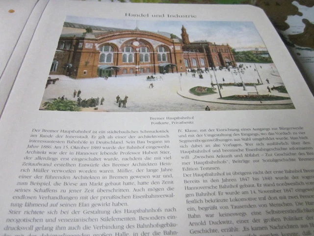 BREMEN ARCHIV 3 Handel 3018 Bremen Hauptbahnhof seit 1889 EUR 5,15 ...