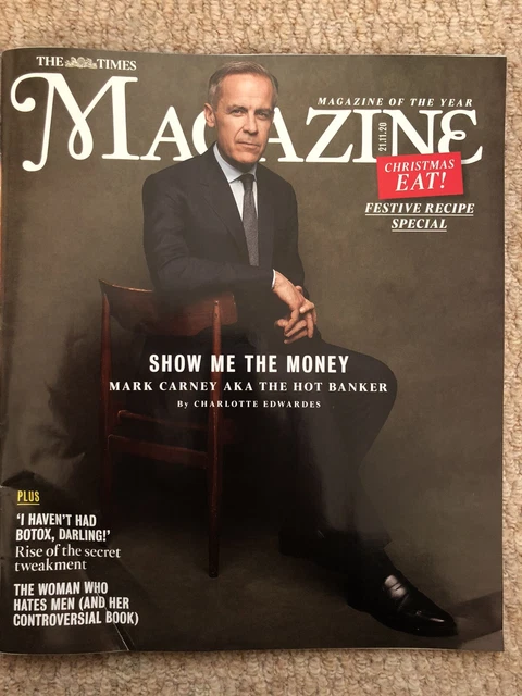 TIMES MAGAZINE MARK CARNEY COVER NEW 21st NOV 2020 ANNE-MARIE BIDEN ...